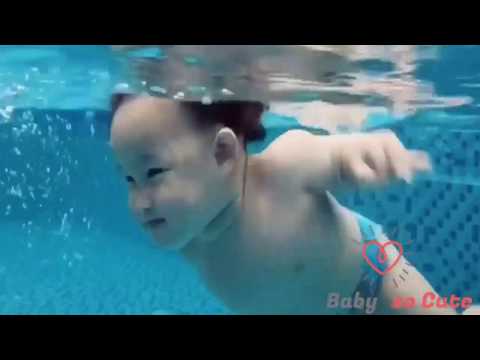Babies learn to swim | Cute Babies Swimming | Funny Babies