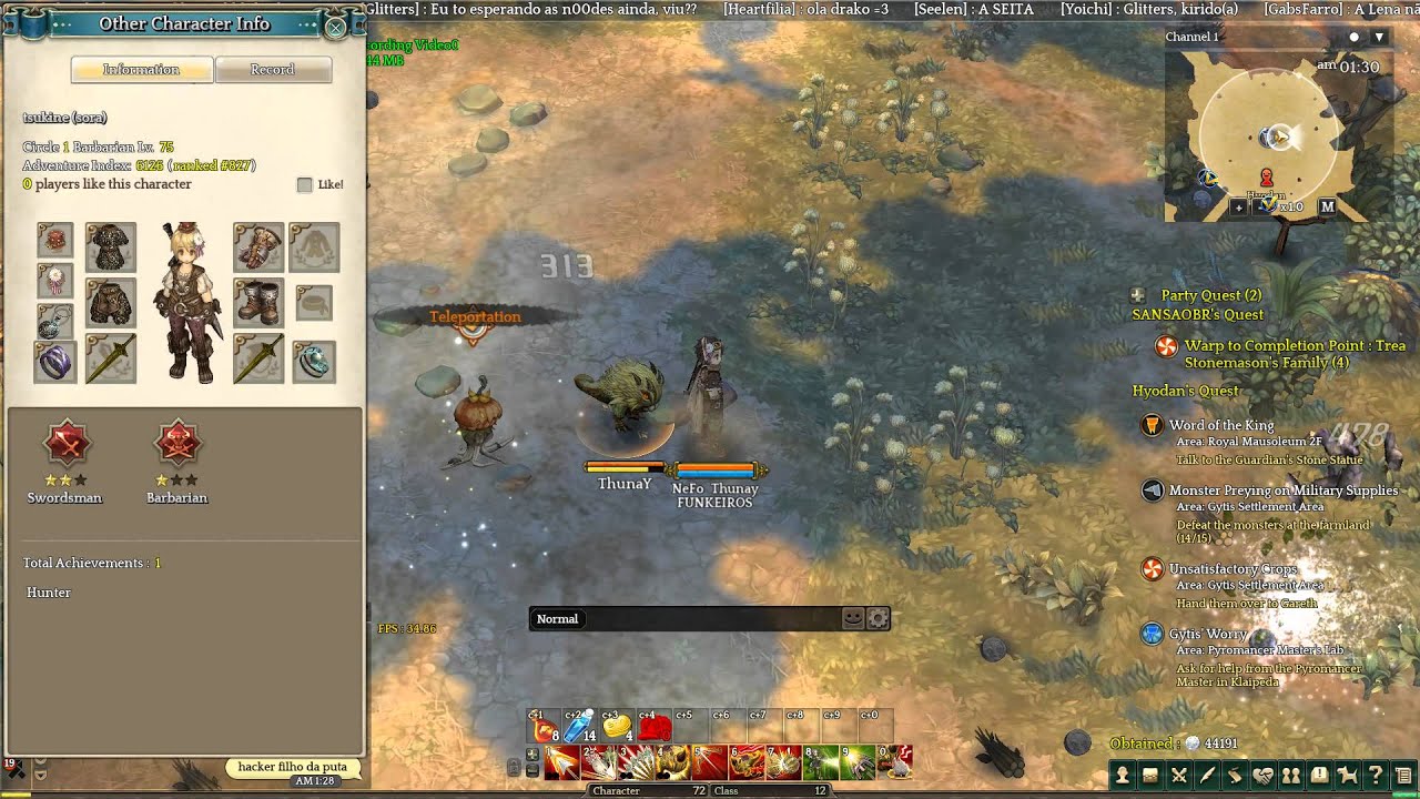 Hacker Tree of Savior Nick do hacker Tsukine - YouTube