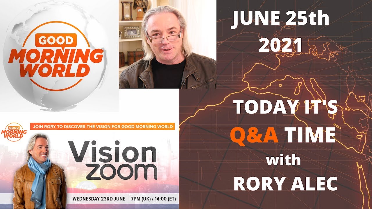 QUESTIONS & ANSWERS with RORY ALEC on GOOD MORNING WORLD - FRIDAY 25TH ...