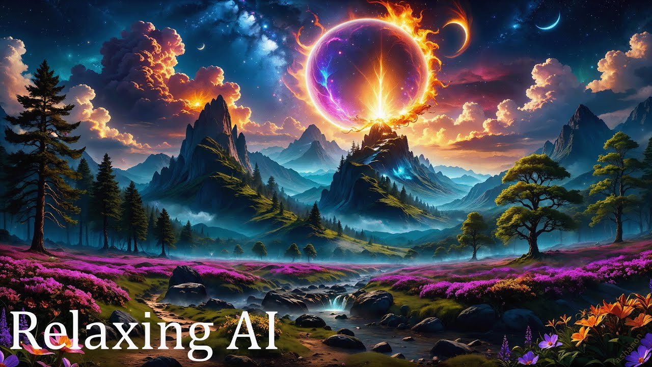 Healing Journey Relaxing AI Graphic Visuals 4k. - YouTube