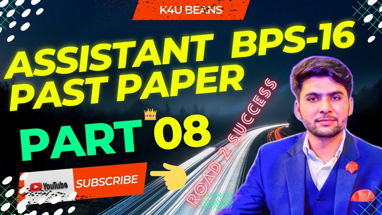 Assistant BPS-16 Past Paper | ETEA Assistant Past Paper || Part 08 | # ...