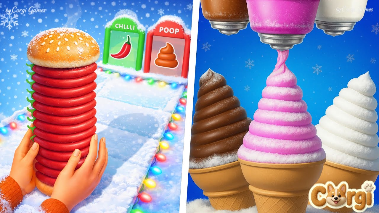 Burger Master 🆚 Ice Cream Inc. - All Levels Satisfying Walkthrough ...