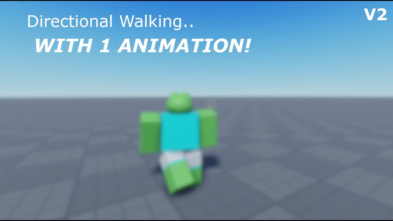 How to make a Directional Movement System on Roblox Studio V2 (With only 1 animation) - YouTube