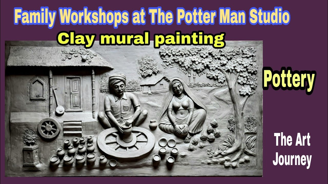 Family Workshops at The Potter Man Studio / clay mural painting ...