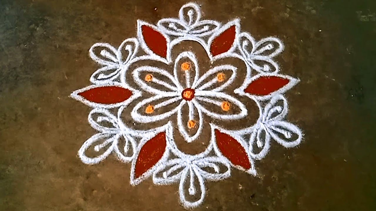 srirama navami special rangoli | easy and simple kolam | daily muggulu ...