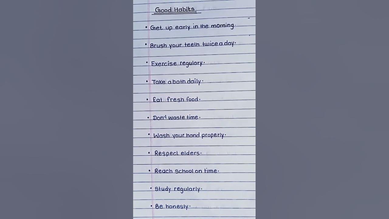 Essay On Good Habits In English shorts YouTube essay-on-good-habits-in-english-shorts-youtube