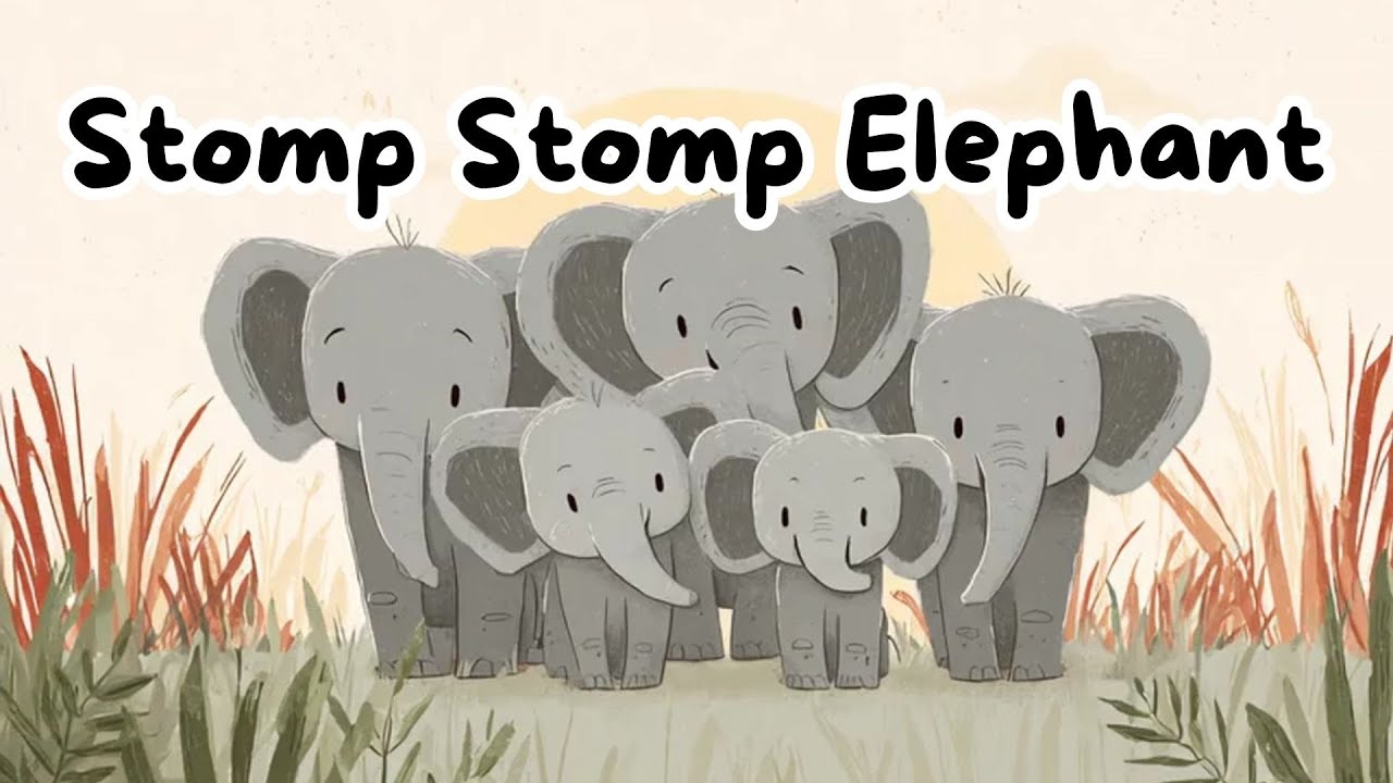 Stomp Stomp Elephant Song | Animal Action Song for Kids - YouTube