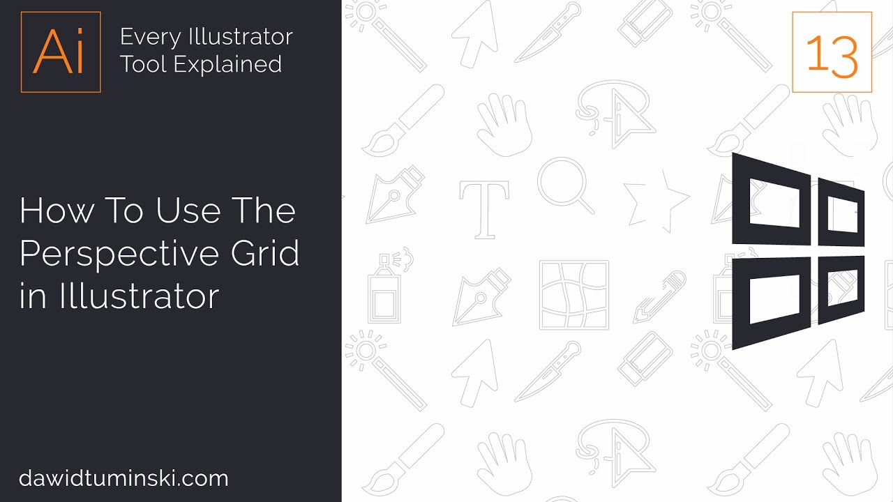 How To Use the Perspective Grid in Illustrator Tutorial - YouTube