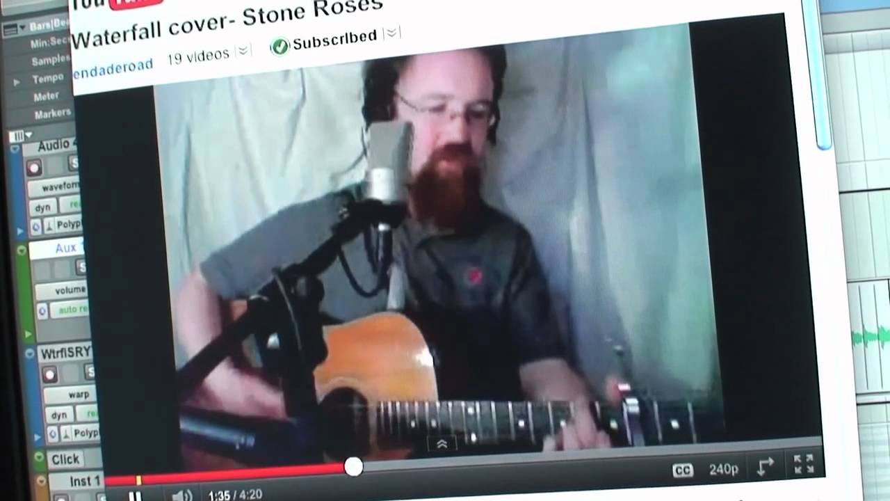 COVER: The Stone Roses - Waterfall (starring endaderoad) - YouTube