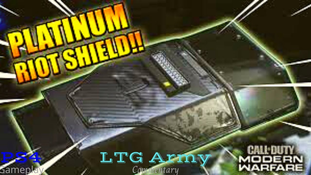 I Unlocked The Platinum Riot Shield! | Call Of Duty: Modern Warfare ...