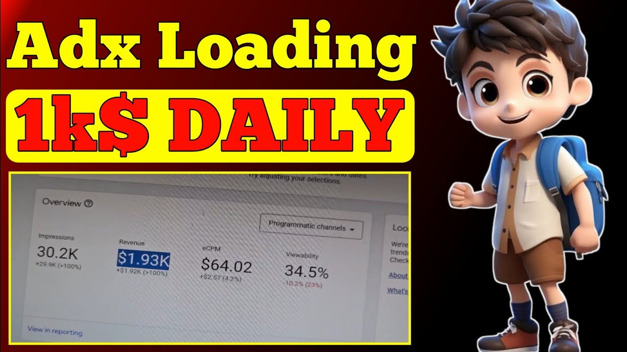Adx loading / High Ecpm / Adx loading method 2024 | Adx loading Proof ...