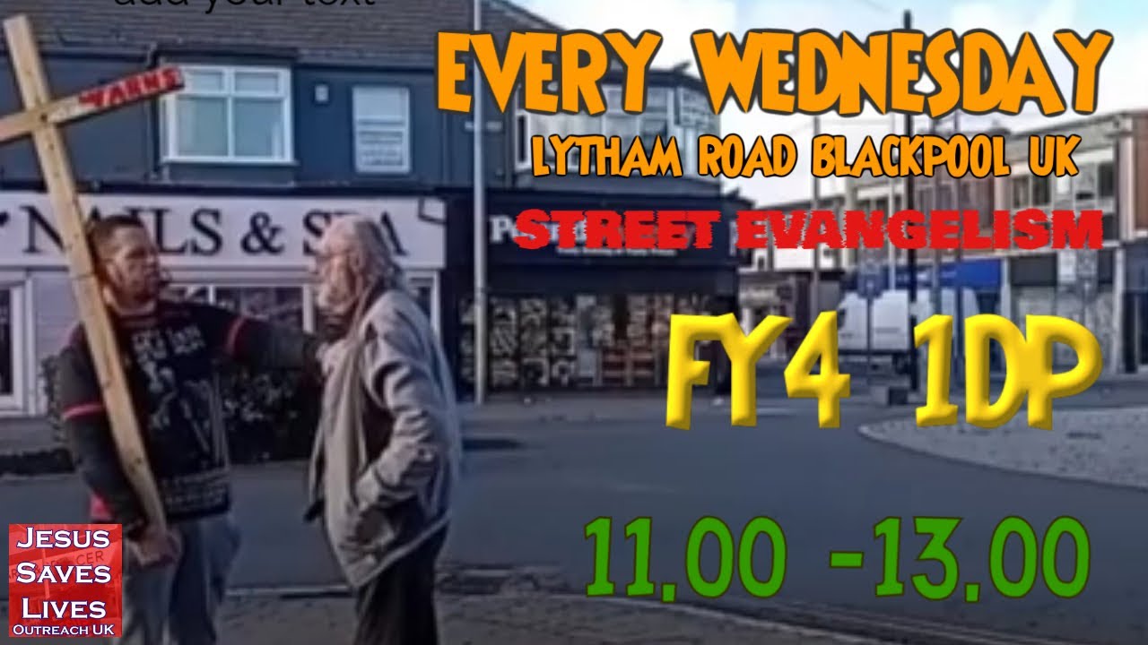 STREET PREACHING fromBLACKPOOL UK 22nd October 2025 - YouTube
