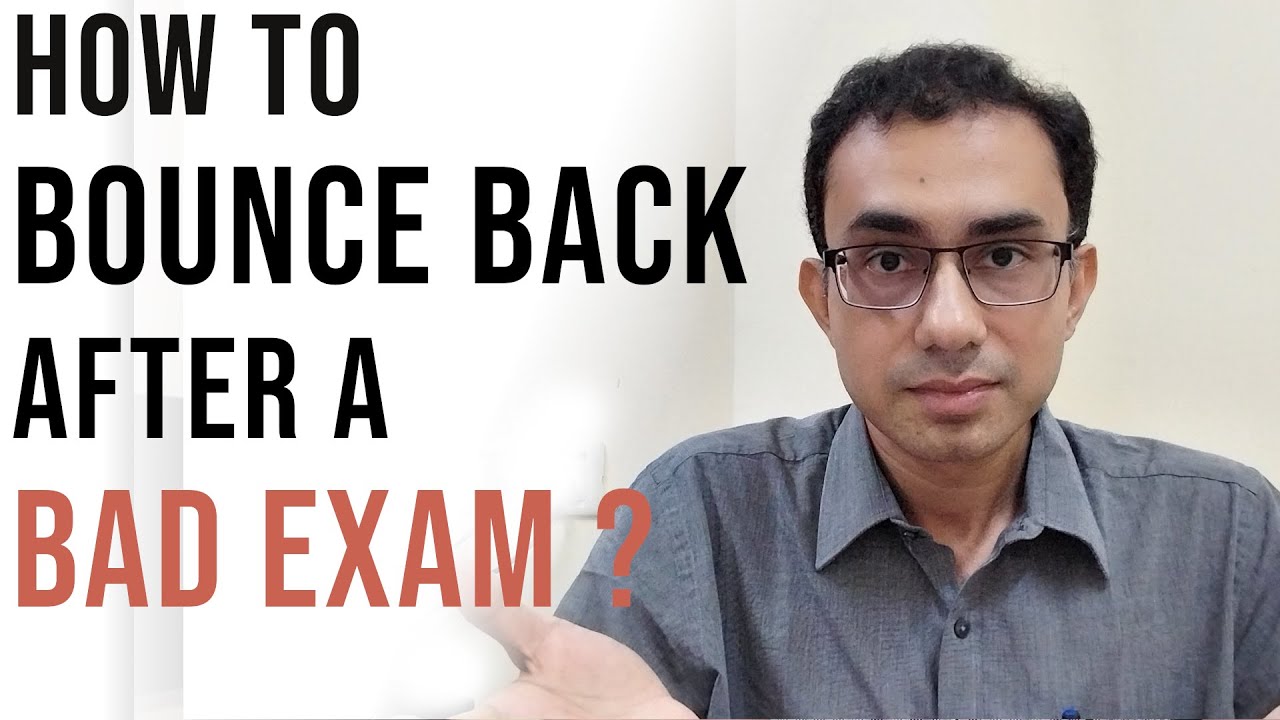IIT prof's advice on how to bounce back from a bad exam - YouTube