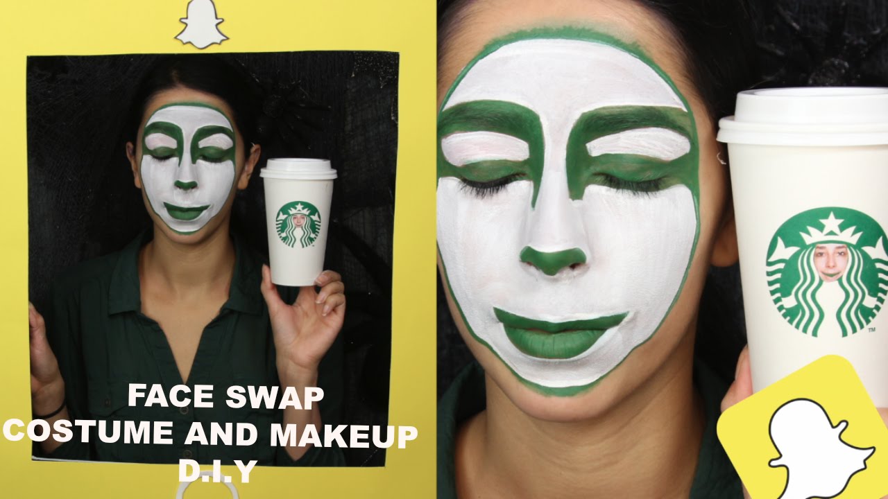 Snapchat Face Swap Halloween Costume and Makeup Tutorial - YouTube