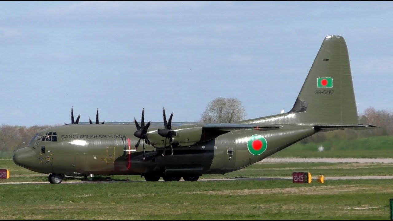Bangladesh Air Force's Second C-130J Hercules 99-5482 at Cambridge ...