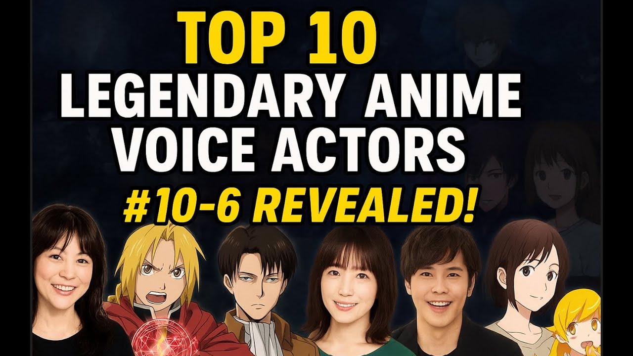 Top 10 Legendary Anime Voice Actors #10–6 | Iconic Seiyuu Moments - YouTube