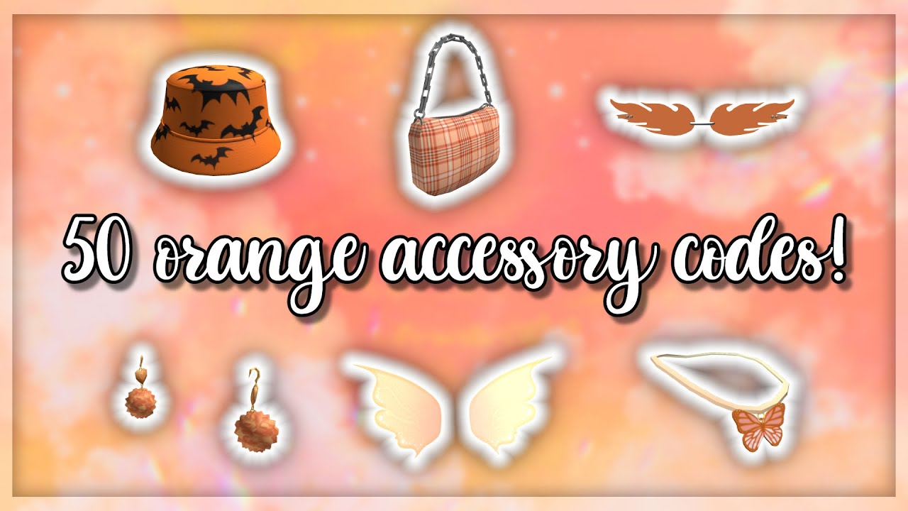 Orange Roblox accessory codes! 🍊 - YouTube