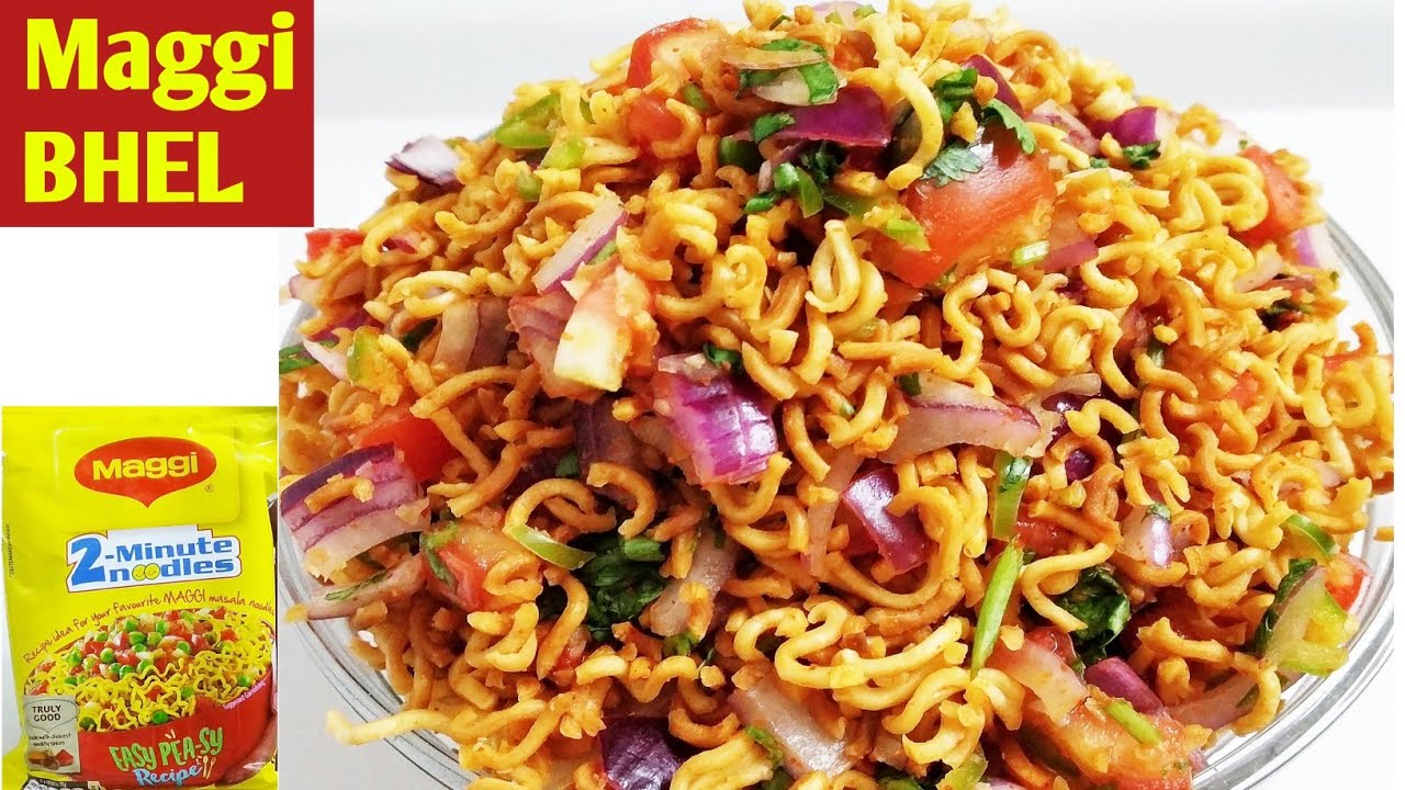 Maggi Bhel Recipe | 5 Minute Noodle Snacks | Indian Bhel Recipe - YouTube