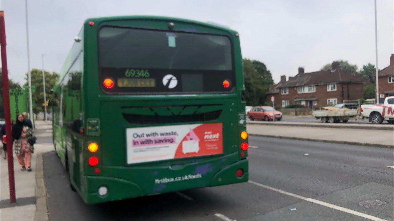 *beast* first Leeds Volvo B7RLE Wright eclipse urban 69346 YJ08 CEX ...