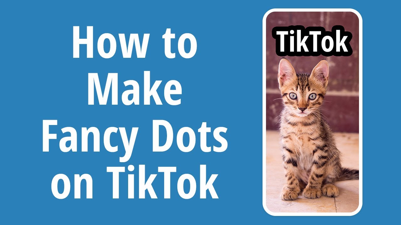 How to Make Fancy Dots on TikTok 2020 - YouTube