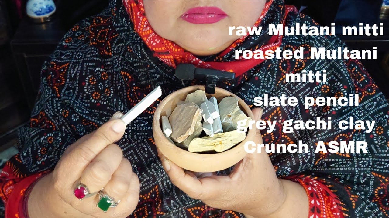 Multani mitti raw | roasted Multani mitti | slate pencil | Grey Gachi ...