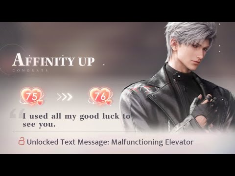 Love and Deepspace Sylus Affinity 76 Malfunctioning Elevator Text Message - YouTube
