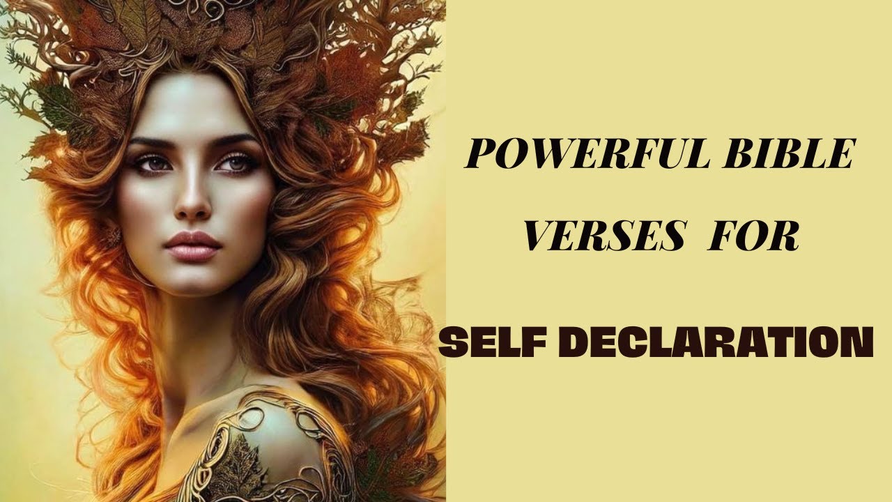 🙏POWERFUL BIBLE VERSES FOR SELF DECLARATION - YouTube