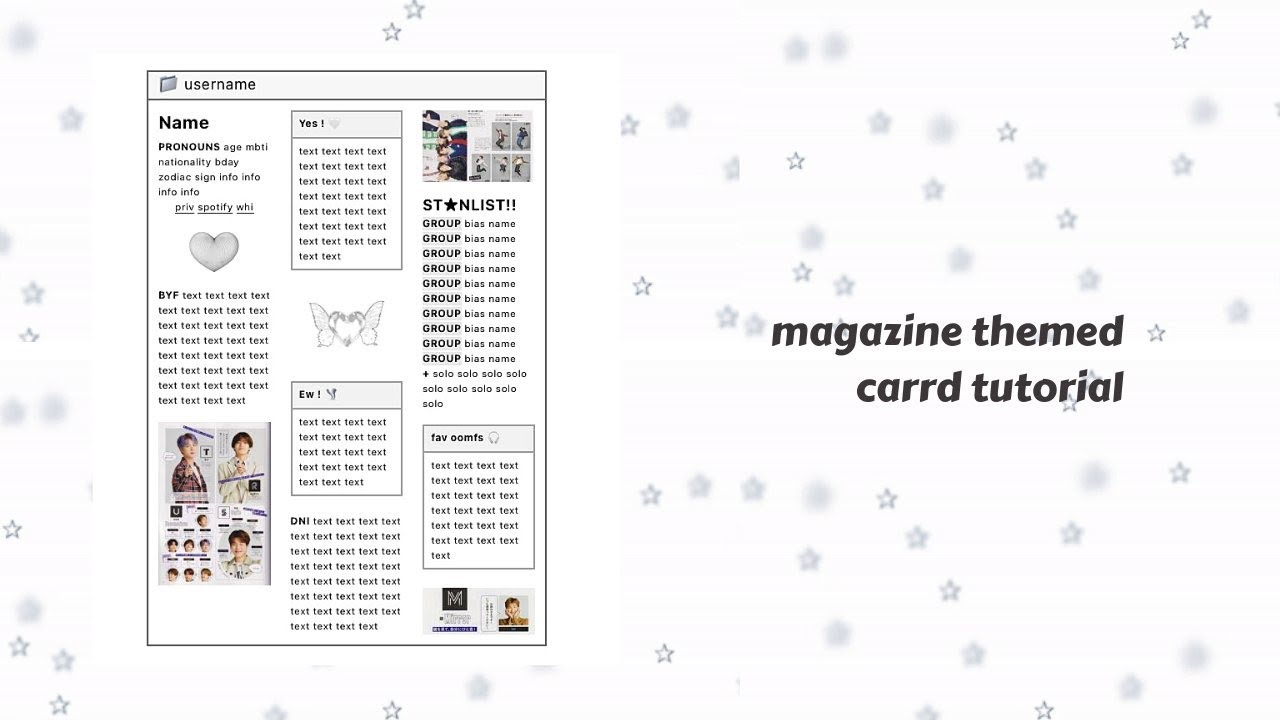📁 magazine themed carrd (phone tutorial) - YouTube