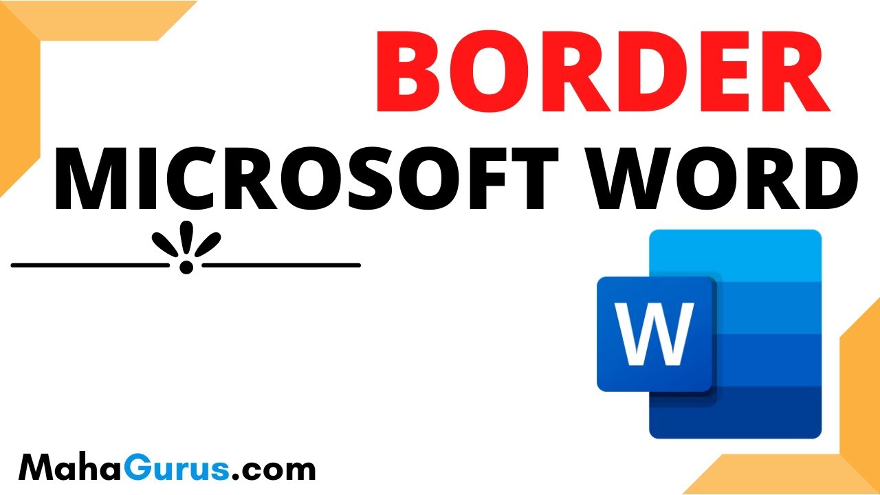 How to Make 2D and 3D Border in MS Word | Create Border in MS Word ...