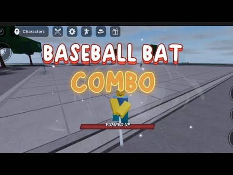 baseball bat combo in (STRONGEST BATTLEGROUND) - YouTube
