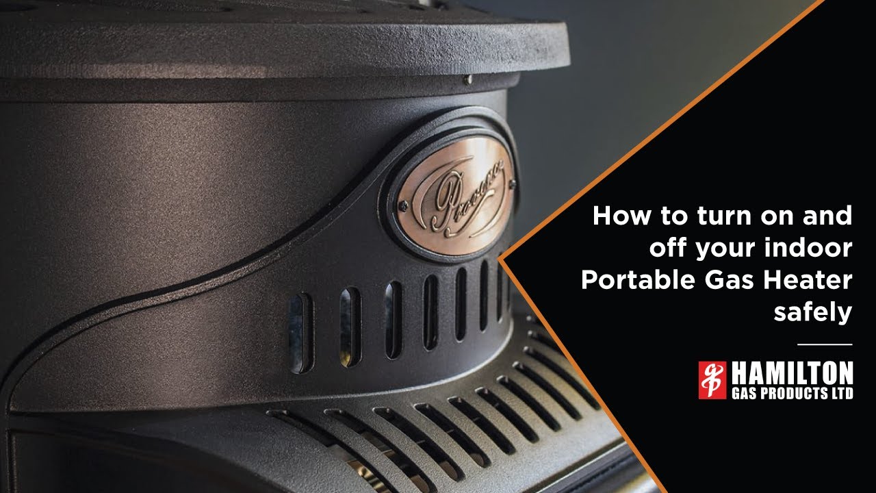 how to turn on and off your indoor portable gas heater - YouTube
