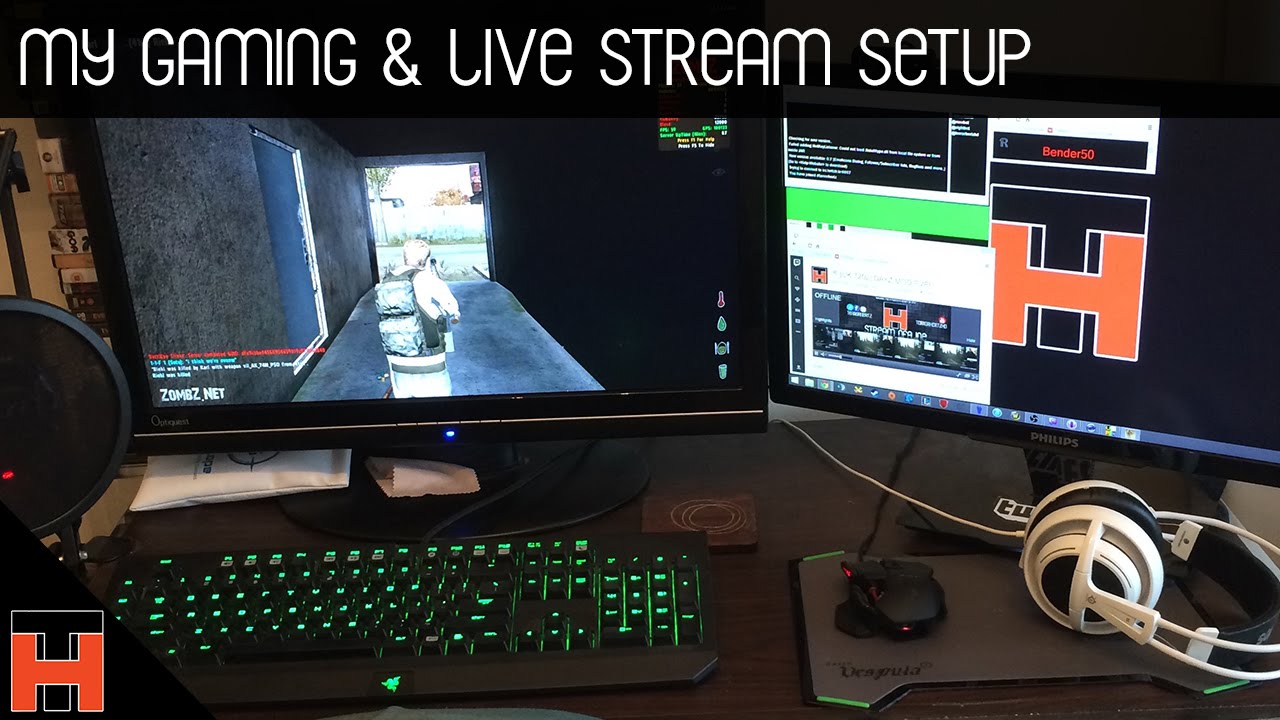 My Live Stream & Gaming Setup Late 2014 - YouTube