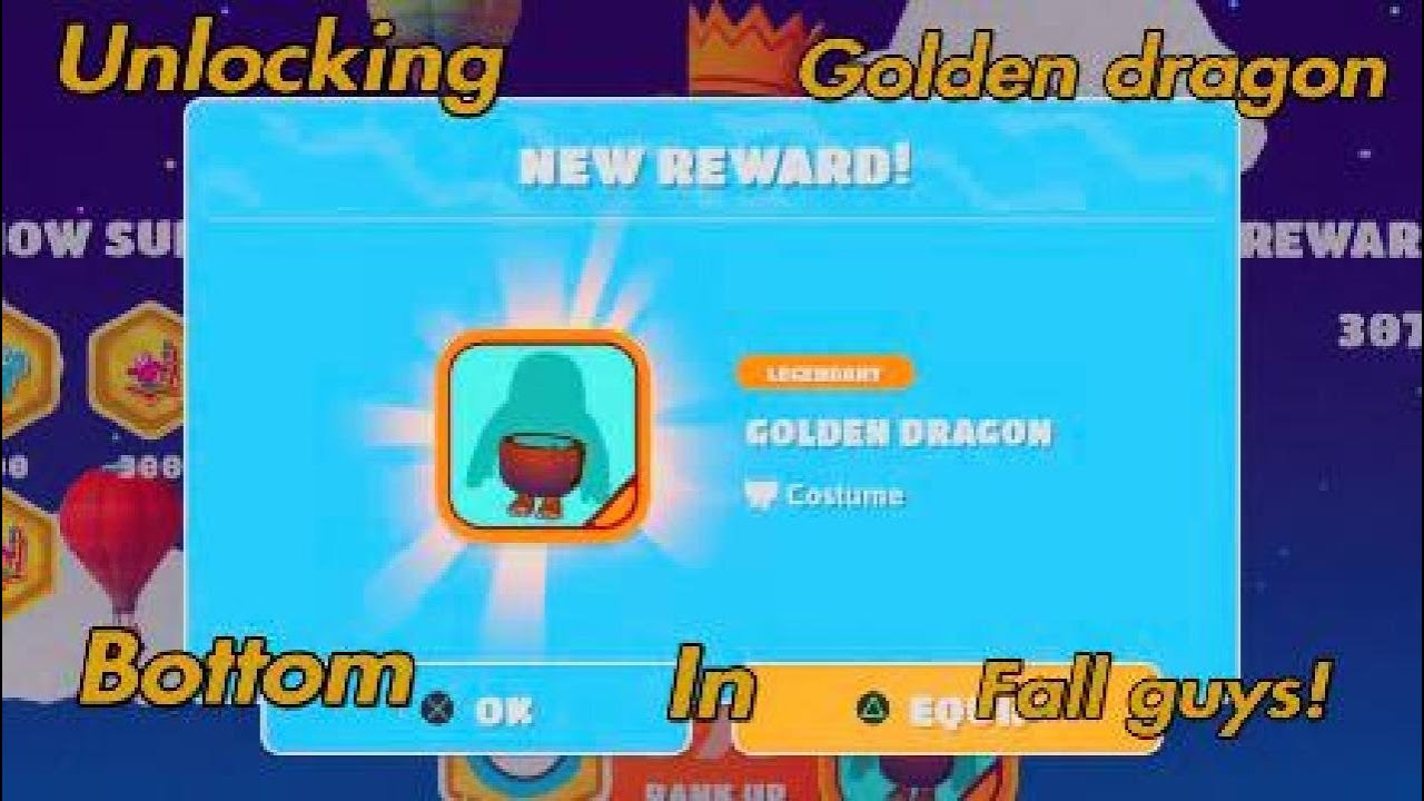 Unlocking The Golden Dragon Bottom In Fall Guys! 🐉 3289 👑 - YouTube