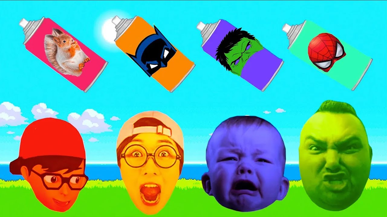 Wrong Heads Top Superheroes COCOMELON vs Fattv vs DONA Meme Coffin ...