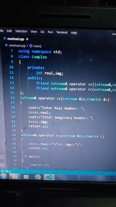 overload insertion operator and extraction operator - YouTube