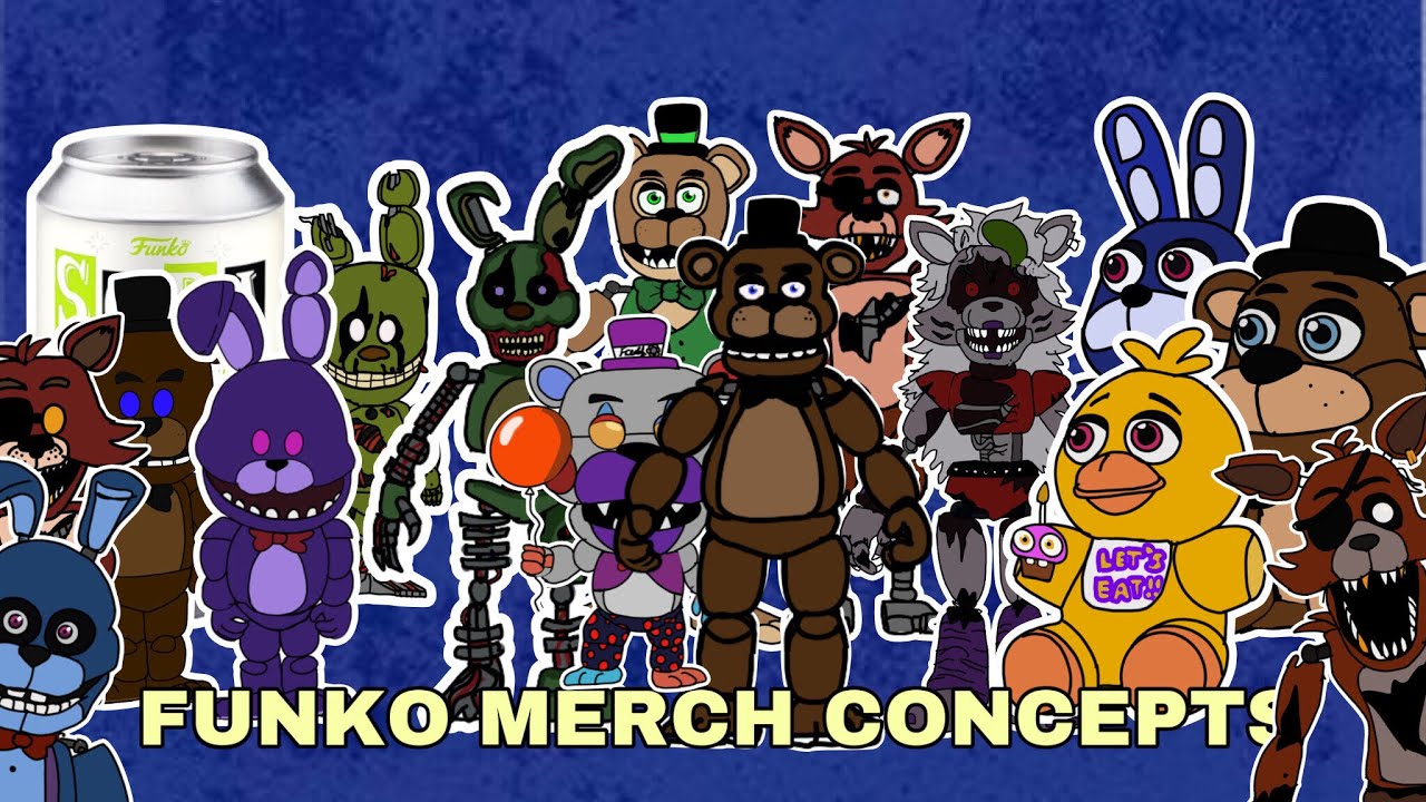 Five Nights at Freddy’s Funko merch concepts FNAF ruin dlc FNAF ...