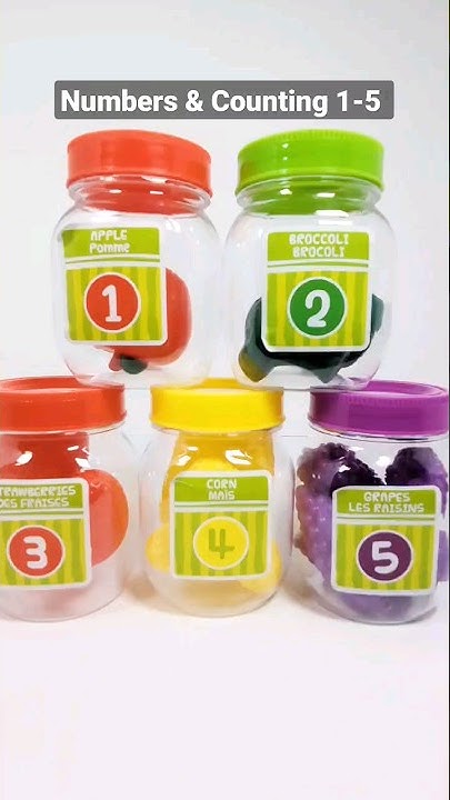 Numbers & Counting 1-5 With Fruits & Vegetables | Educational Videos ...