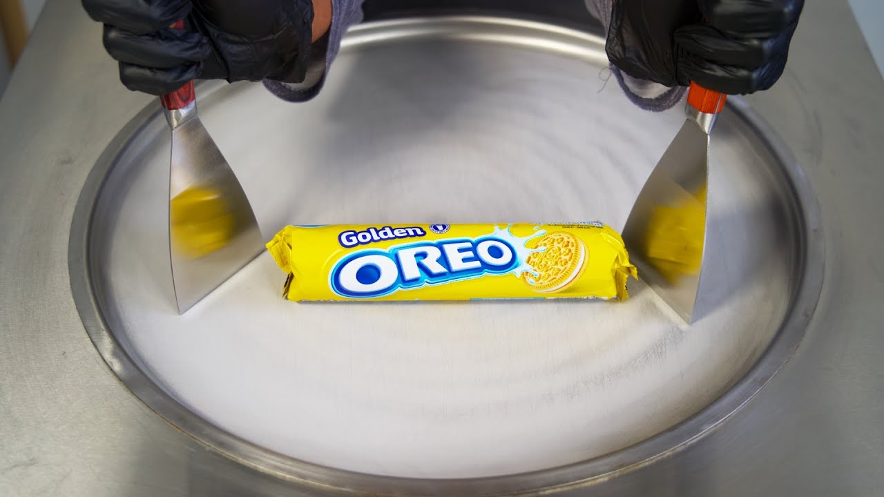 Cadbury Golden Oreo Ice Cream Rolls Satisfying Asmr Youtube