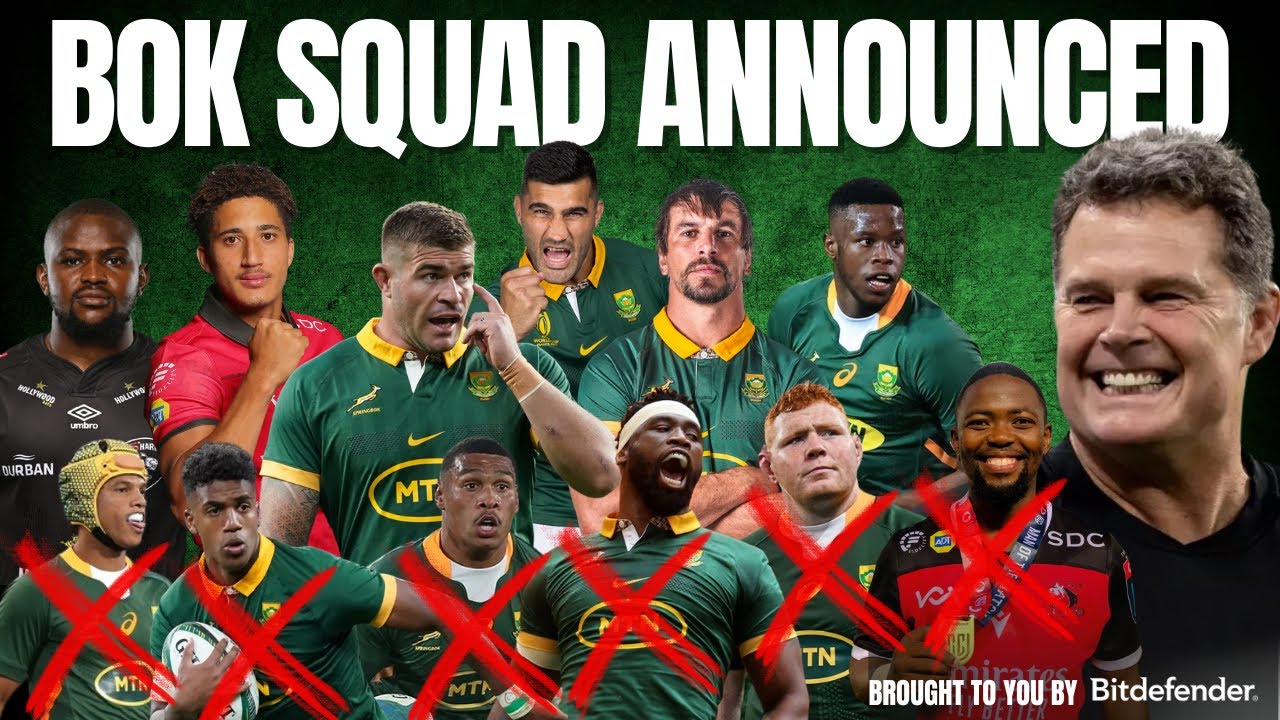 SPRINGBOK SQUAD ANNOUNCED! | Rassie Erasmus names squad for Wales - YouTube