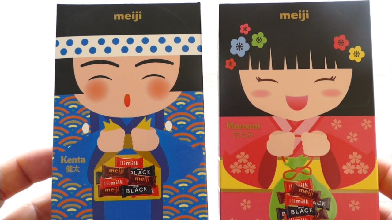 Meiji Mini Chocolate Bars - YouTube