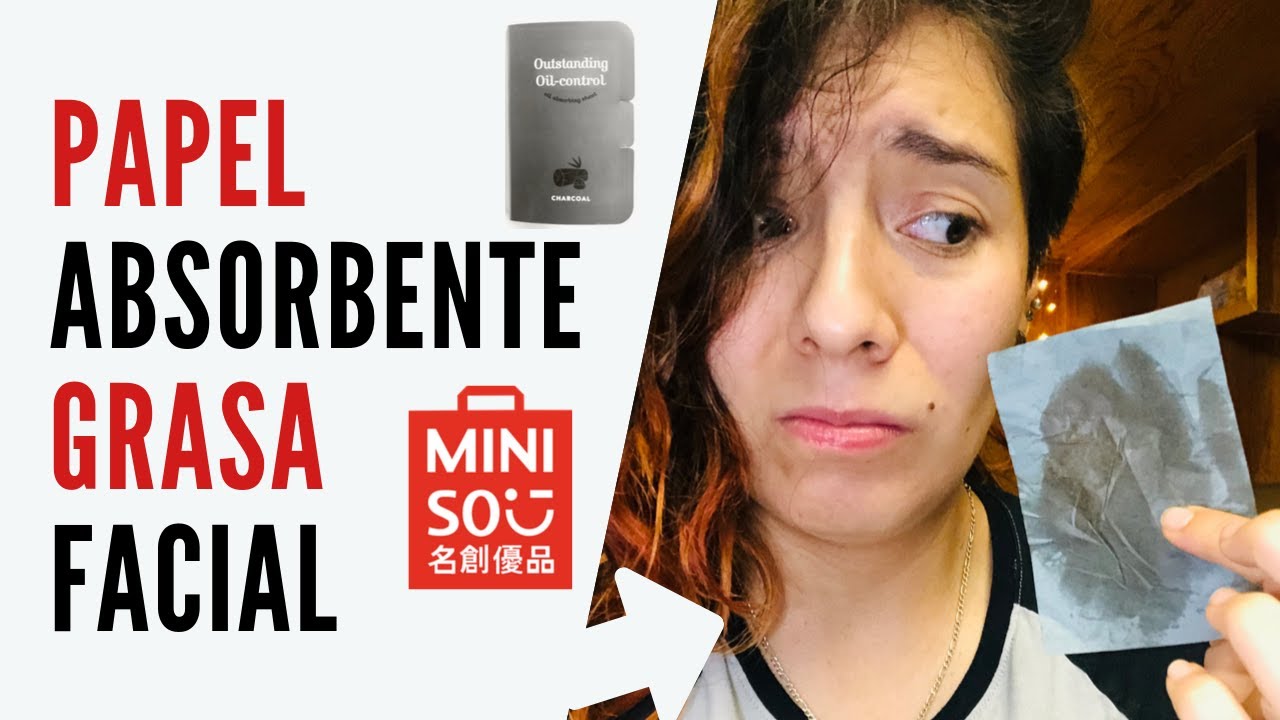 Papel absorbente de GRASA FACIAL de Miniso México - YouTube