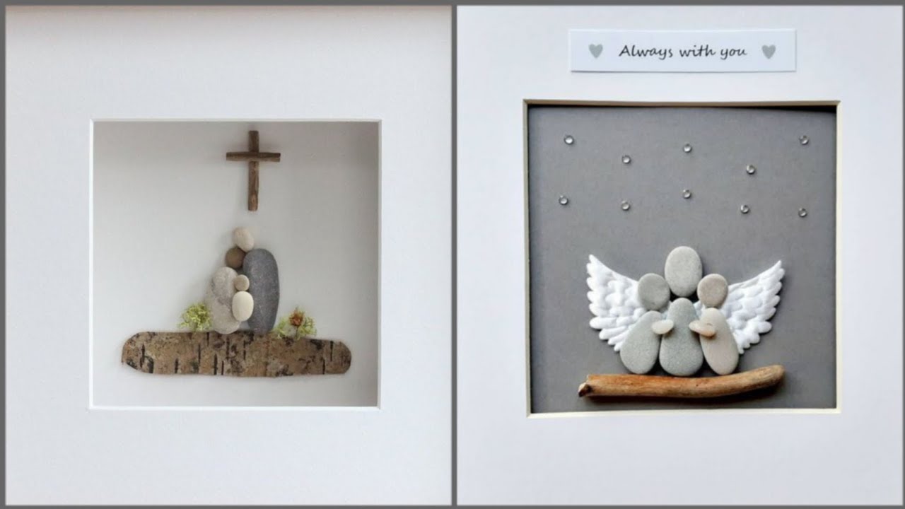 diy best rocks art||diy best pebbles art for family||pebbles art ...