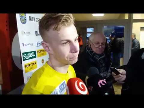Peter Kolesár, jeho prvé dva góly a rozhovor po zápase s Nitrou, 31.3. ...