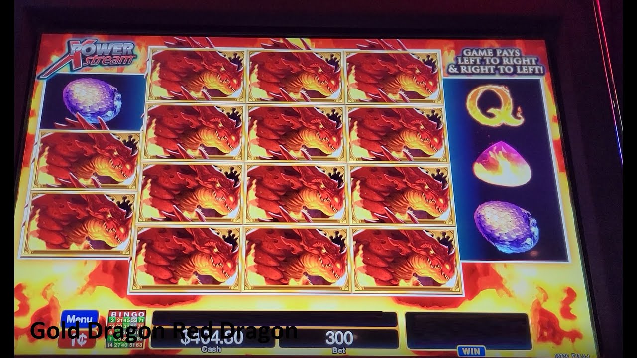 Gold Dragon Red Dragon Slot Win!! ags game - YouTube