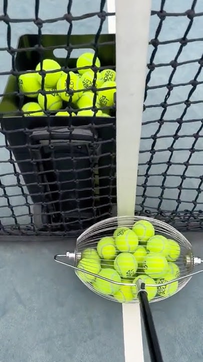 The Easiest Way to Collect Tennis Balls on the Court #smartball # ...