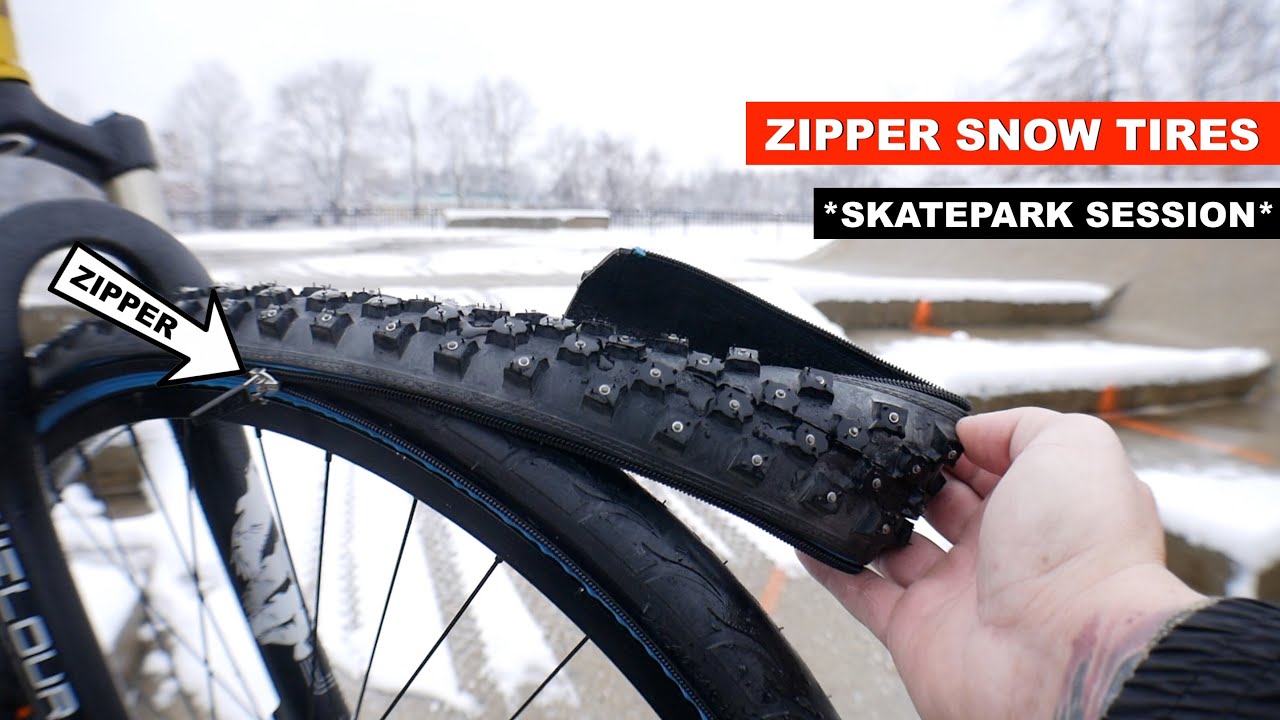 ** ZIPPER TIRES FOR WINTER SKATEPARK RIDING ** - YouTube