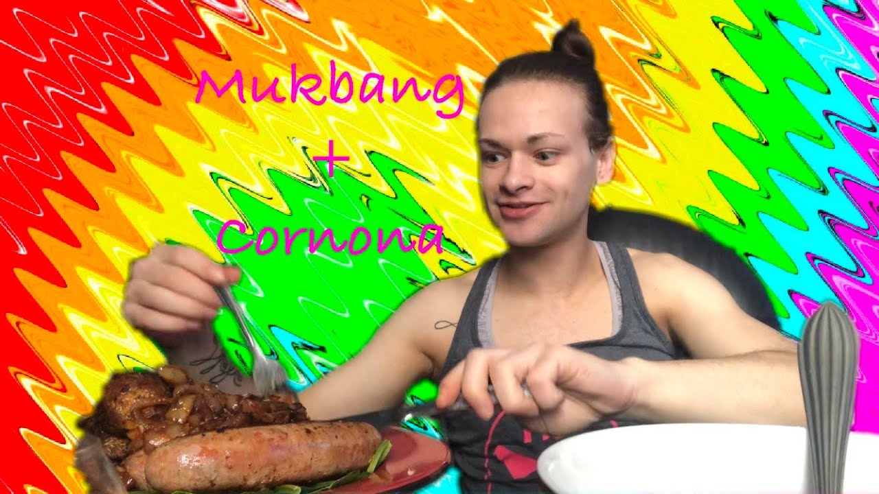 Pork Sausage With French Onion Gravy Mukbang | Let's Talk Corona - YouTube