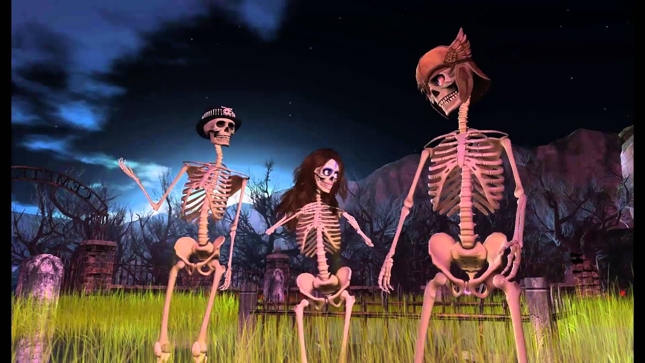 Skeletons Dancing to the Ghost town. - YouTube