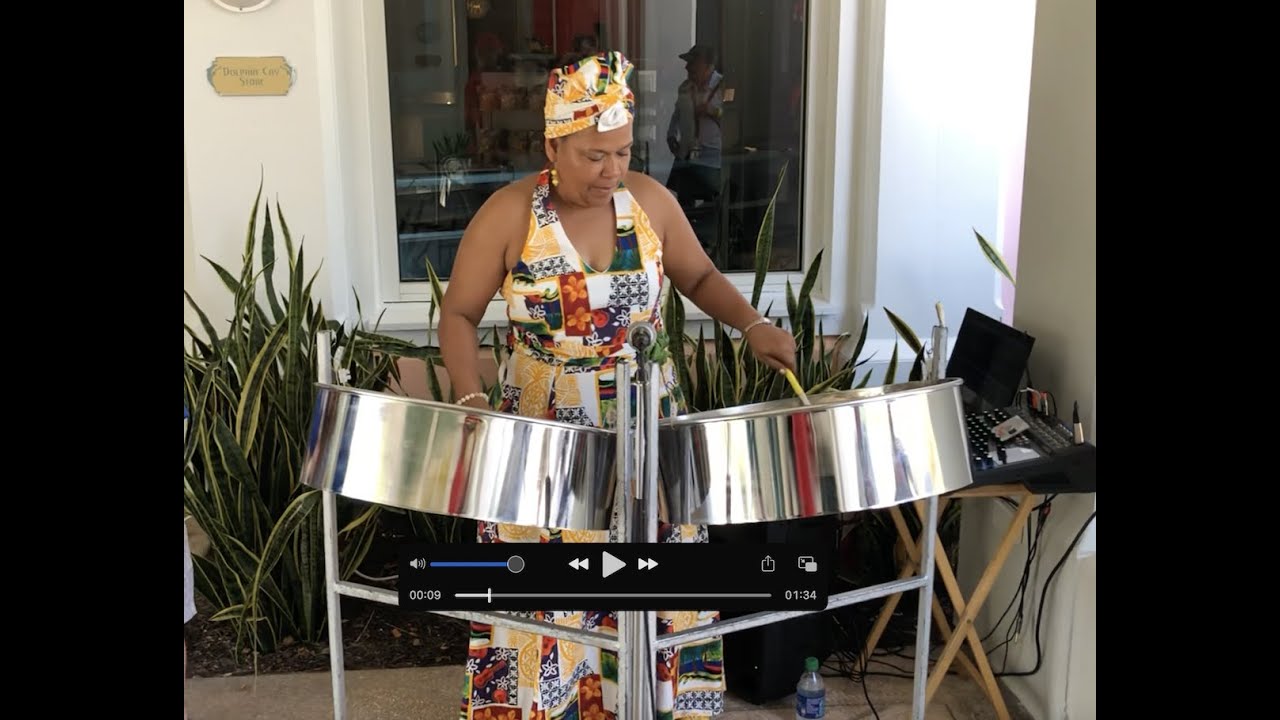 Bahamian Steel pan Player Nita "Steel Pan Queen' Live at Atlantis ...