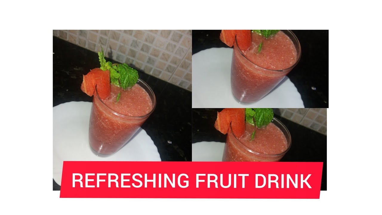 Summer Special Refreshing Fruit Juice- Watermelon and mint juice- best ...